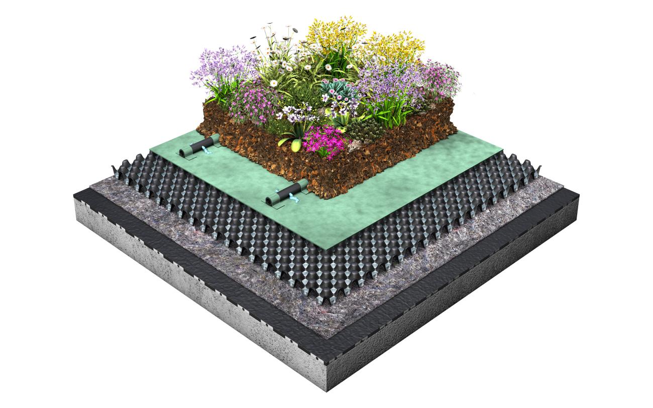 Exemplary biodiverse green roof | ZinCo Green Roof Systems
